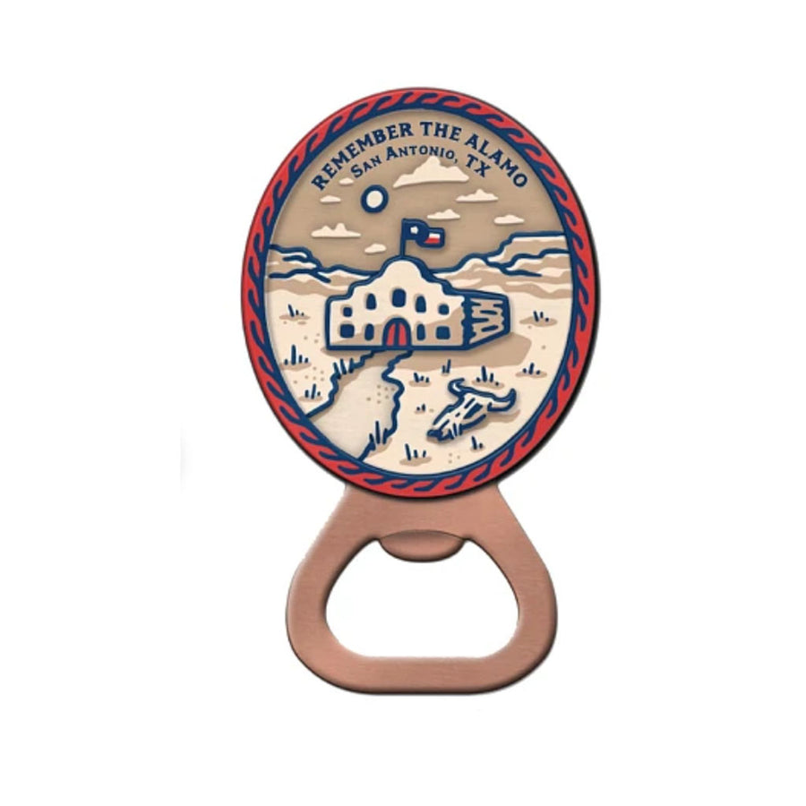 Remember The Alamo Bottle Opener Magnet – The Alamo Gift Store