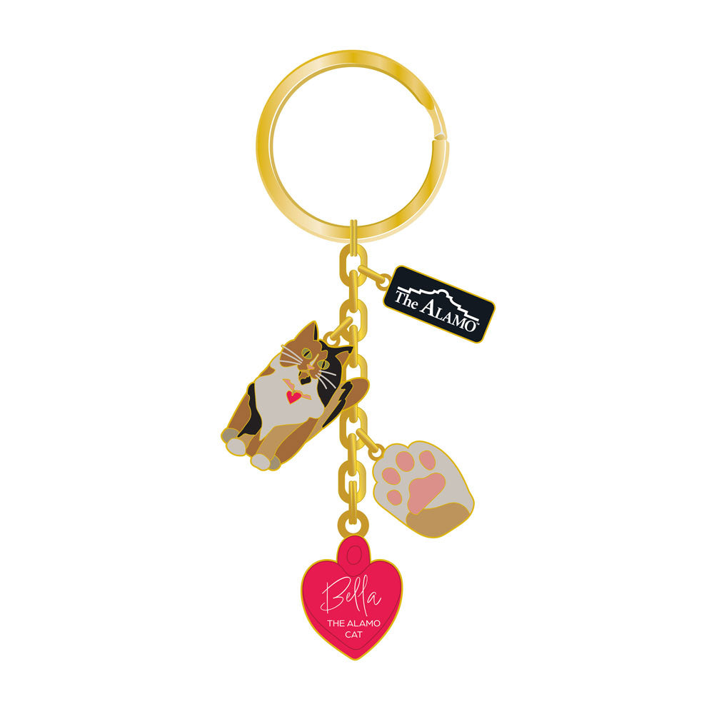 Bella The Alamo Cat Dangle Keychain – The Alamo Gift Store